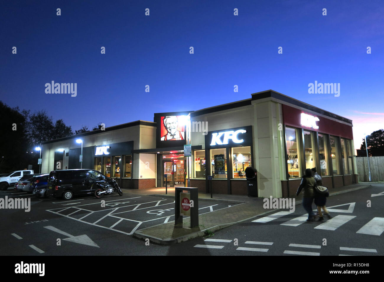 KFC Kentucky Fried Chicken restaurant, Cranford, Heathrow, London, UK ...