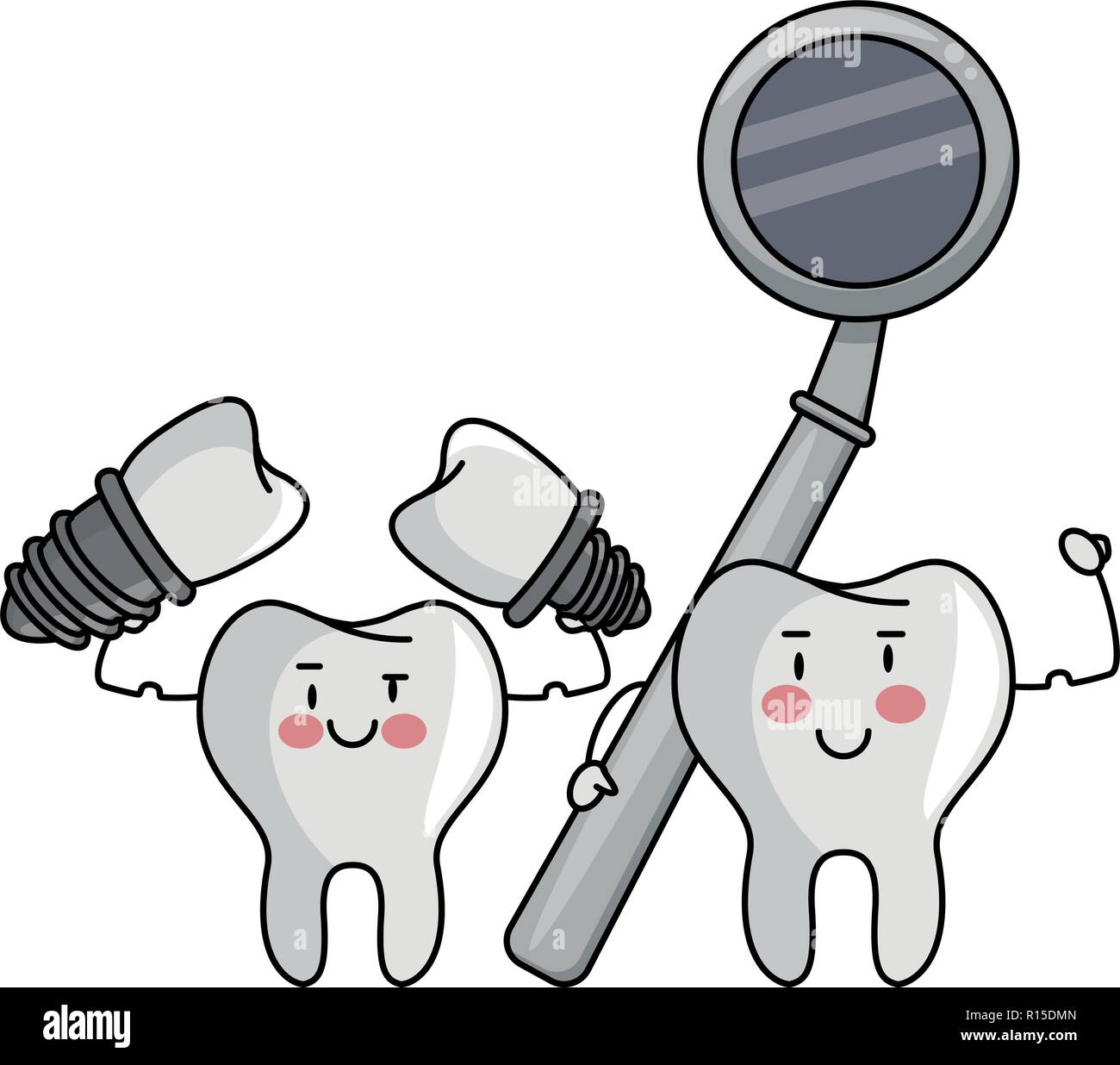 dental care cartoon Stock Vector Image & Art - Alamy