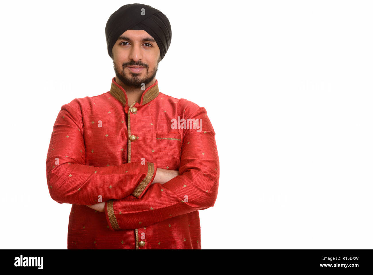 Young handsome Indian Sikh wearing traditional clothes Stock Photo - Alamy