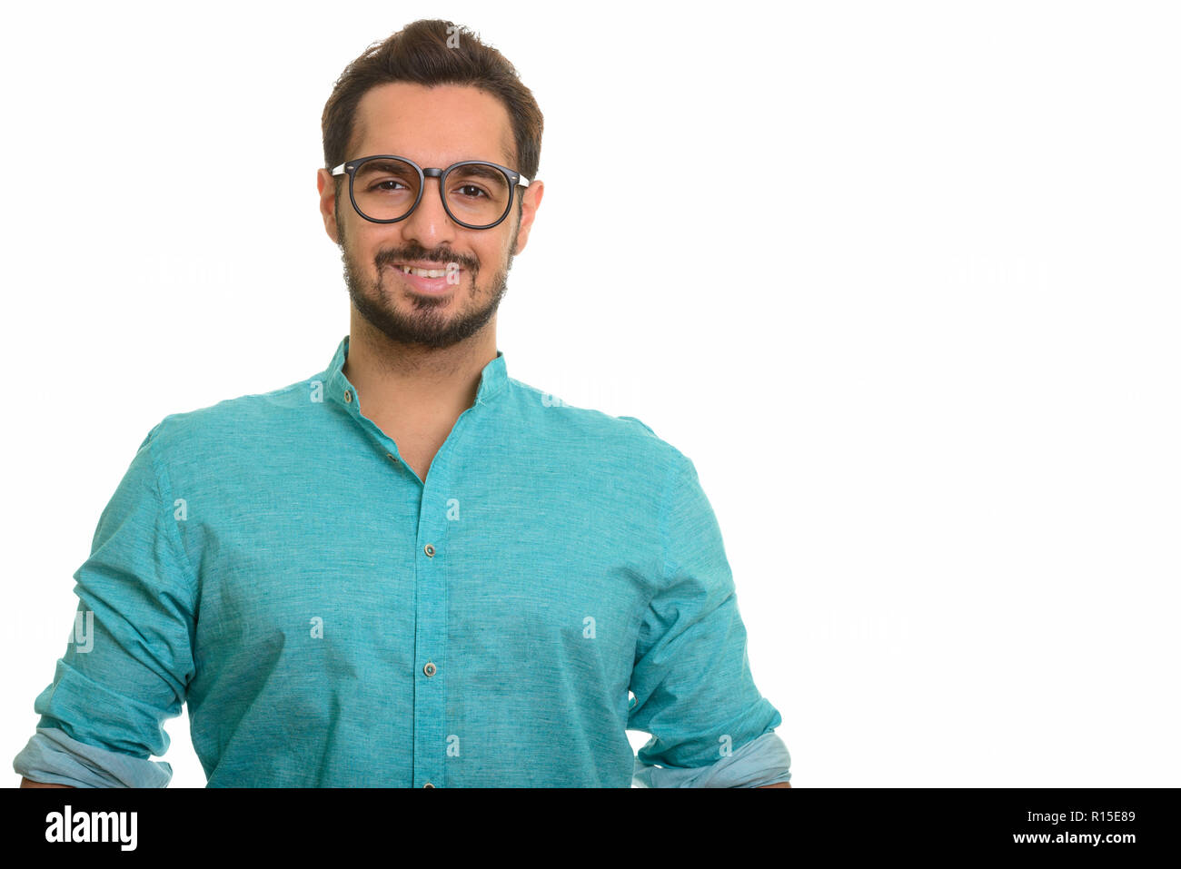 Male wearing eyeglasses hi-res stock photography and images - Alamy