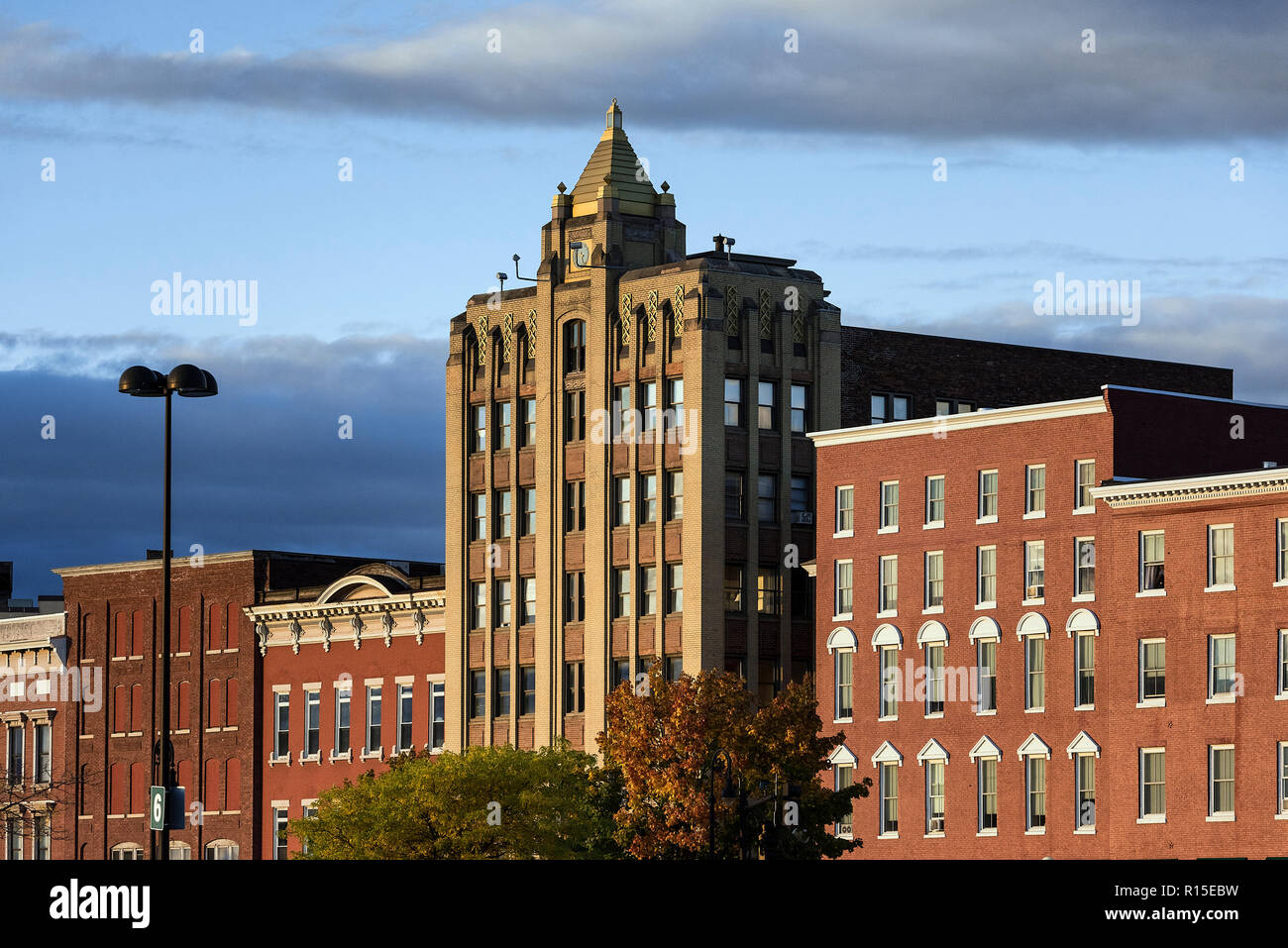 Buildings in downtown Rutland, Vermont, USA Stock Photo - Alamy