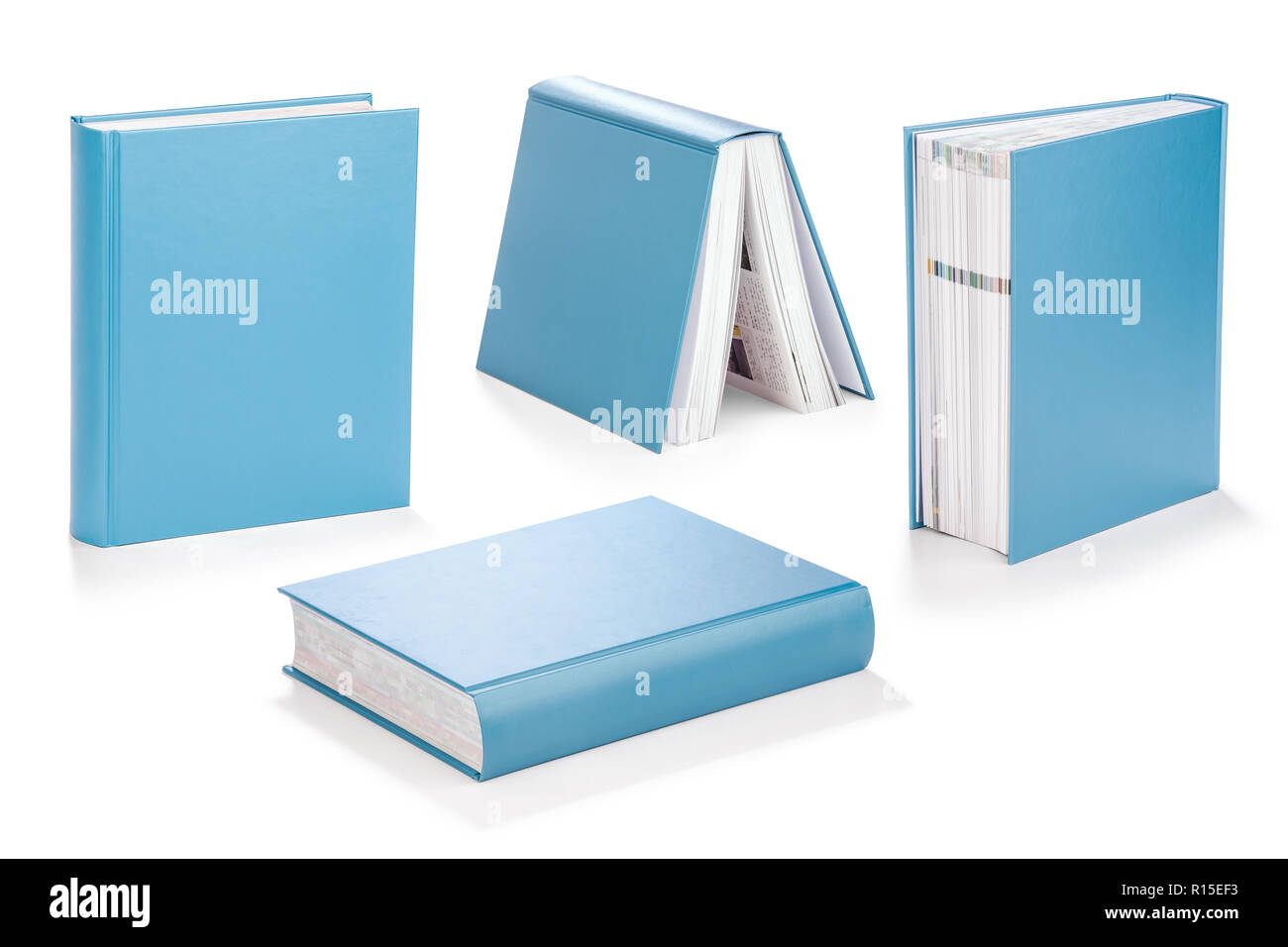 hard covered book with clipping path Stock Photo - Alamy