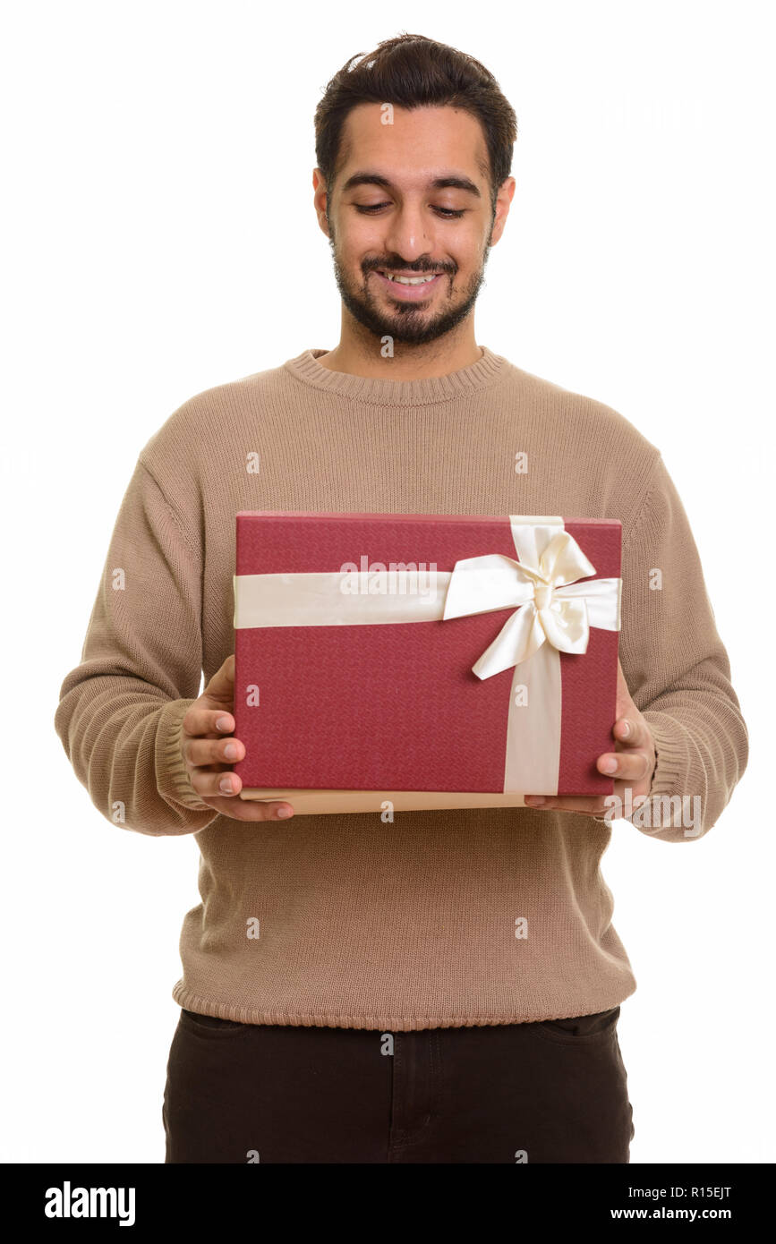 Smiling young man opening hi-res stock photography and images - Alamy