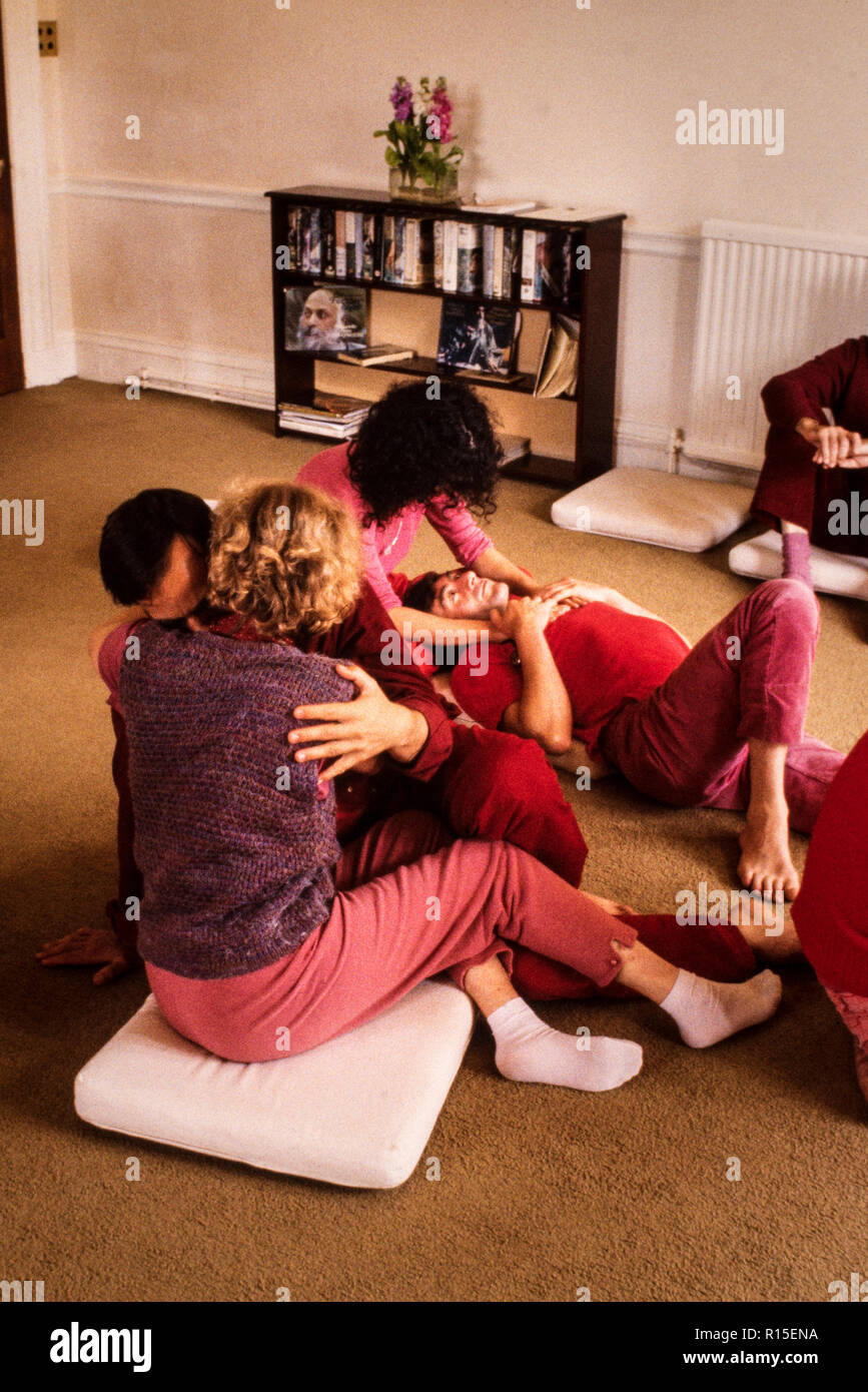 Followers of the Bhagwan Shree Rajneesh religious cult Medina Rajneesh ...