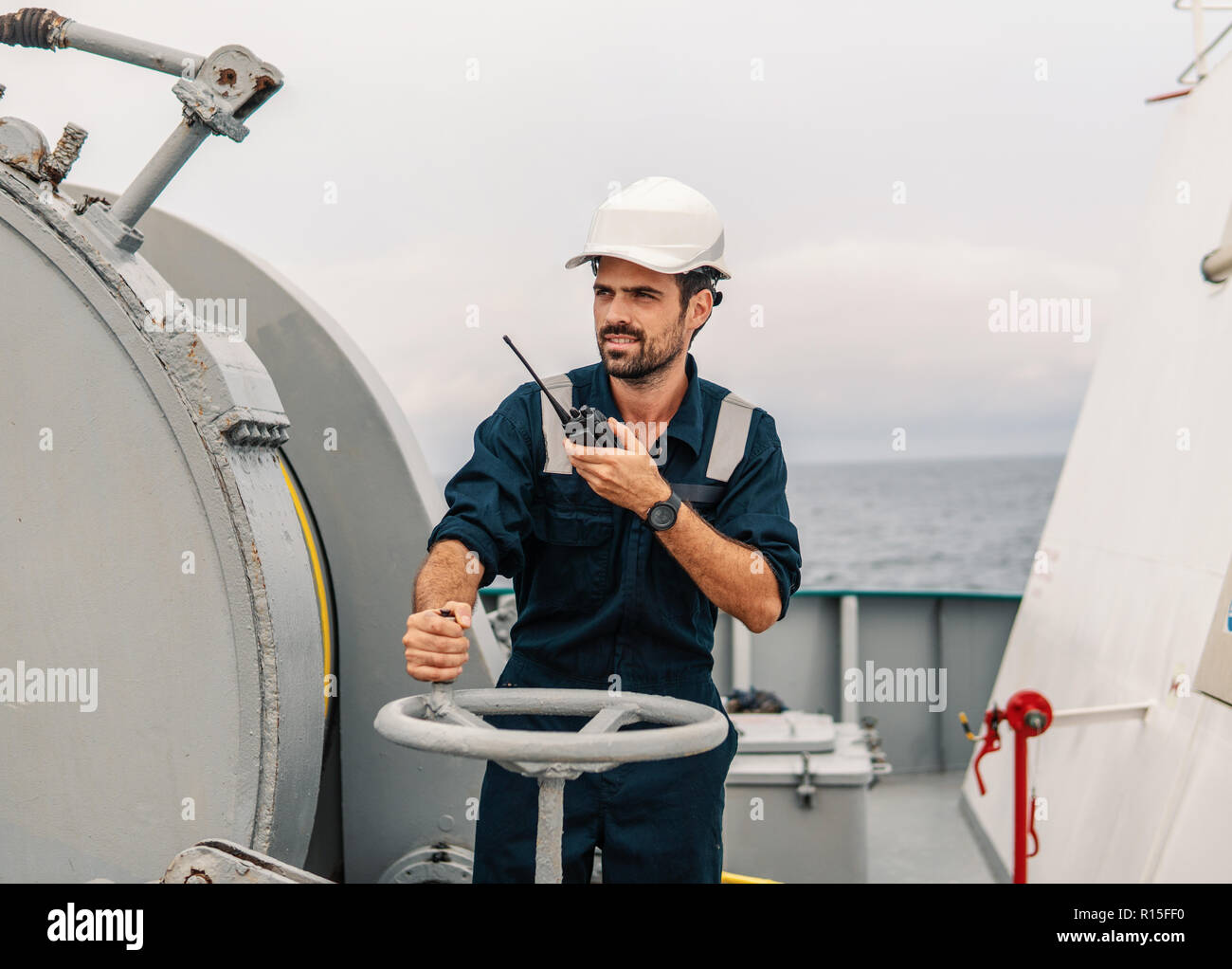 Marine deck officer chief mate hi-res stock photography and images - Alamy