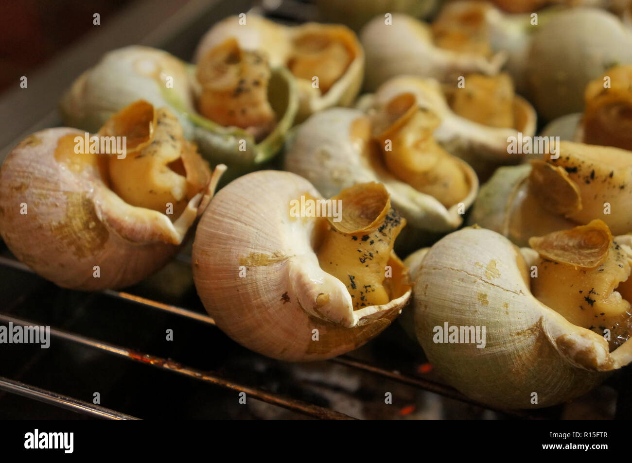 Grilled snail hi-res stock photography and images - Alamy
