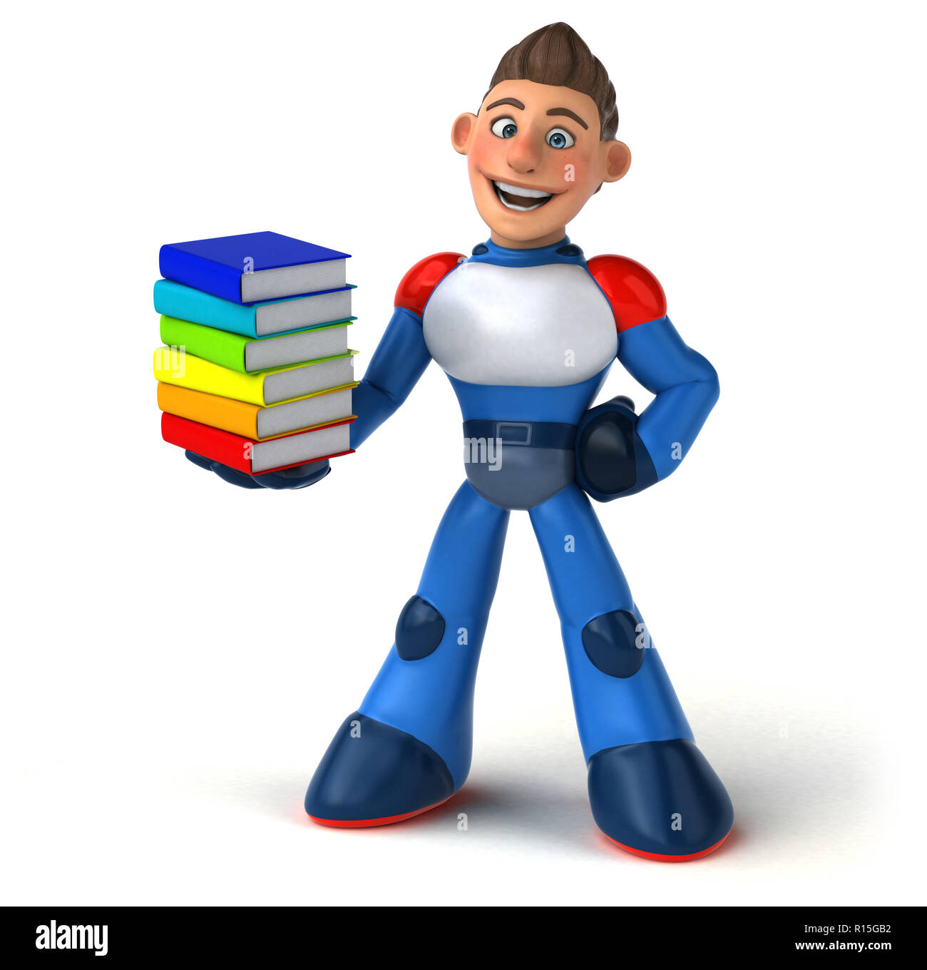 Super modern superhero - 3D Illustration Stock Photo - Alamy