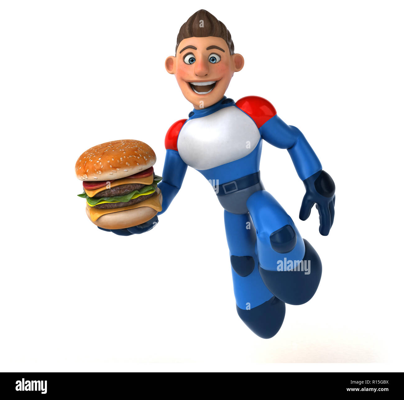 Cartoon character super meat steak hi-res stock photography and images ...