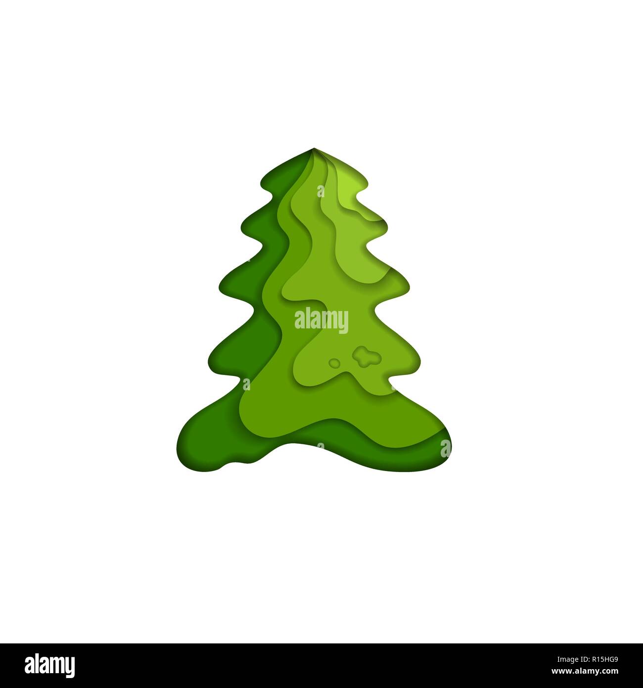 Festive concept fir tree Stock Vector Images - Alamy
