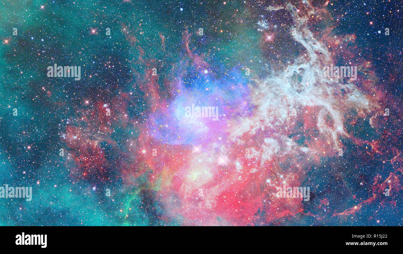 Beautiful nebula and Galaxy. Science fiction art. Elements of this ...