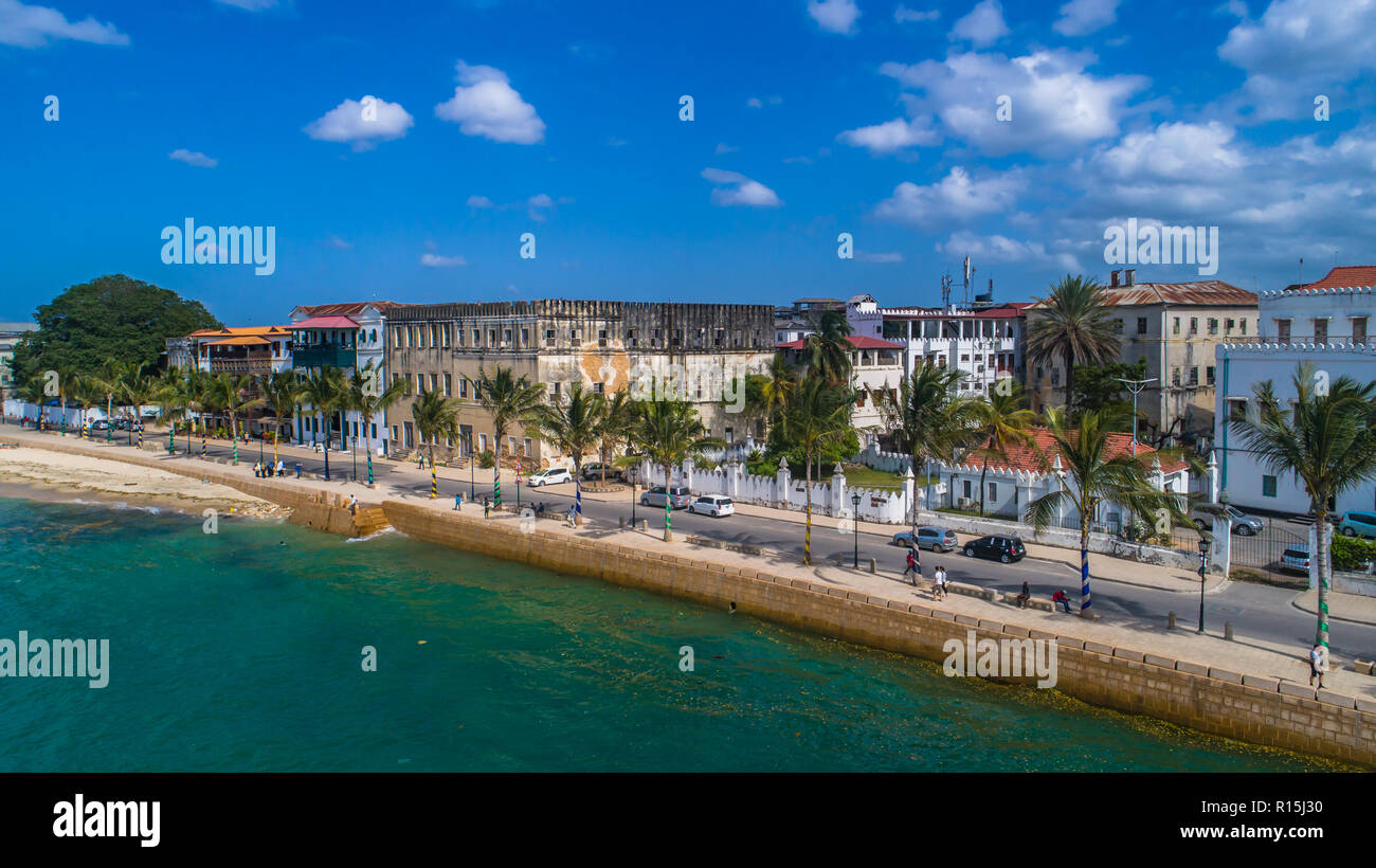 Aerial. Stone town, Zanzibar, Tanzania Stock Photo - Alamy