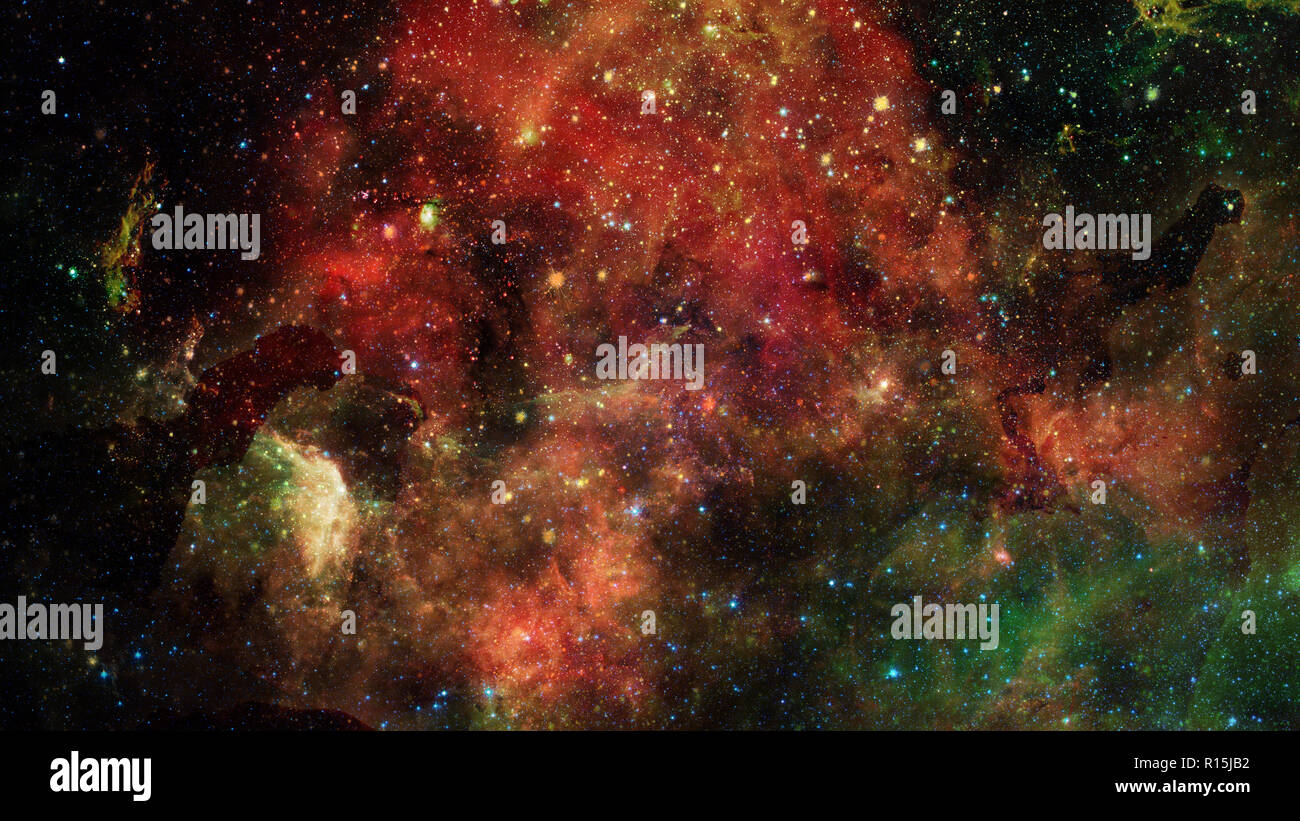 Universe filled with stars, nebula and galaxy. Elements of this image ...