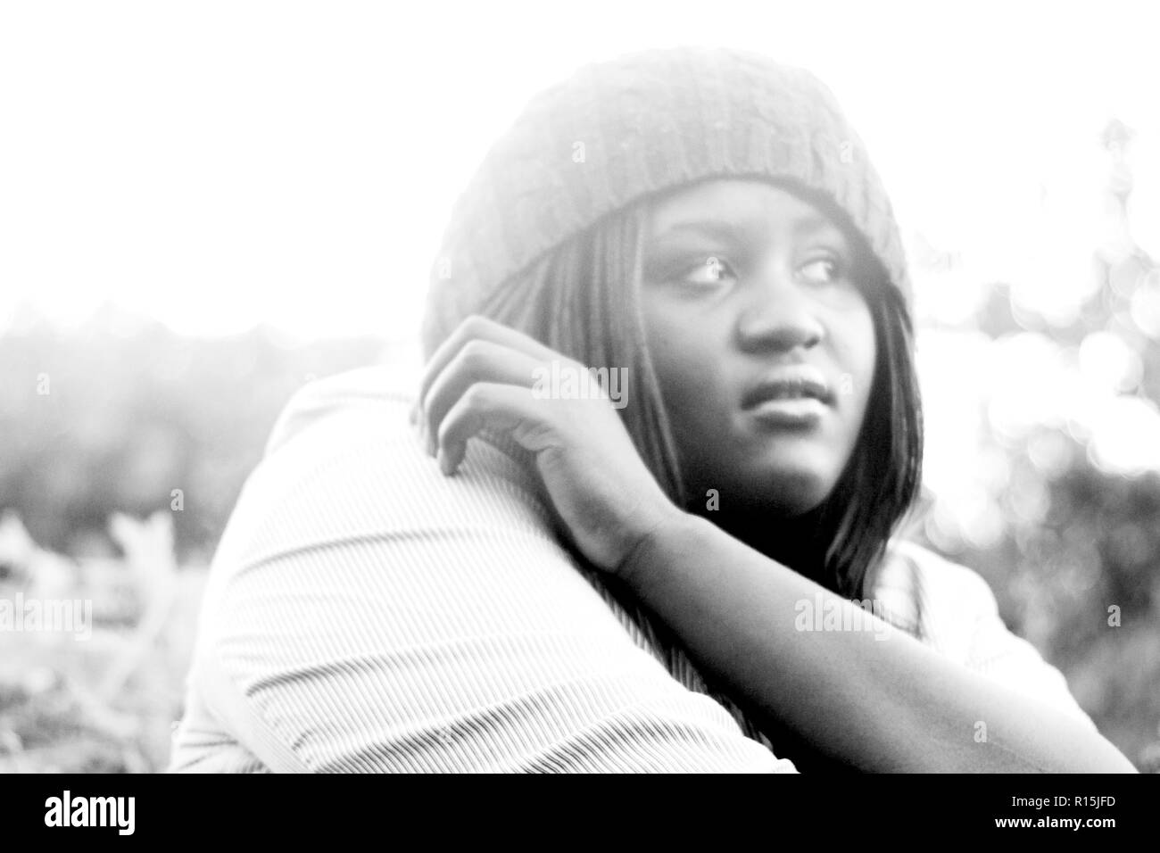 American fashion model street Black and White Stock Photos & Images - Alamy