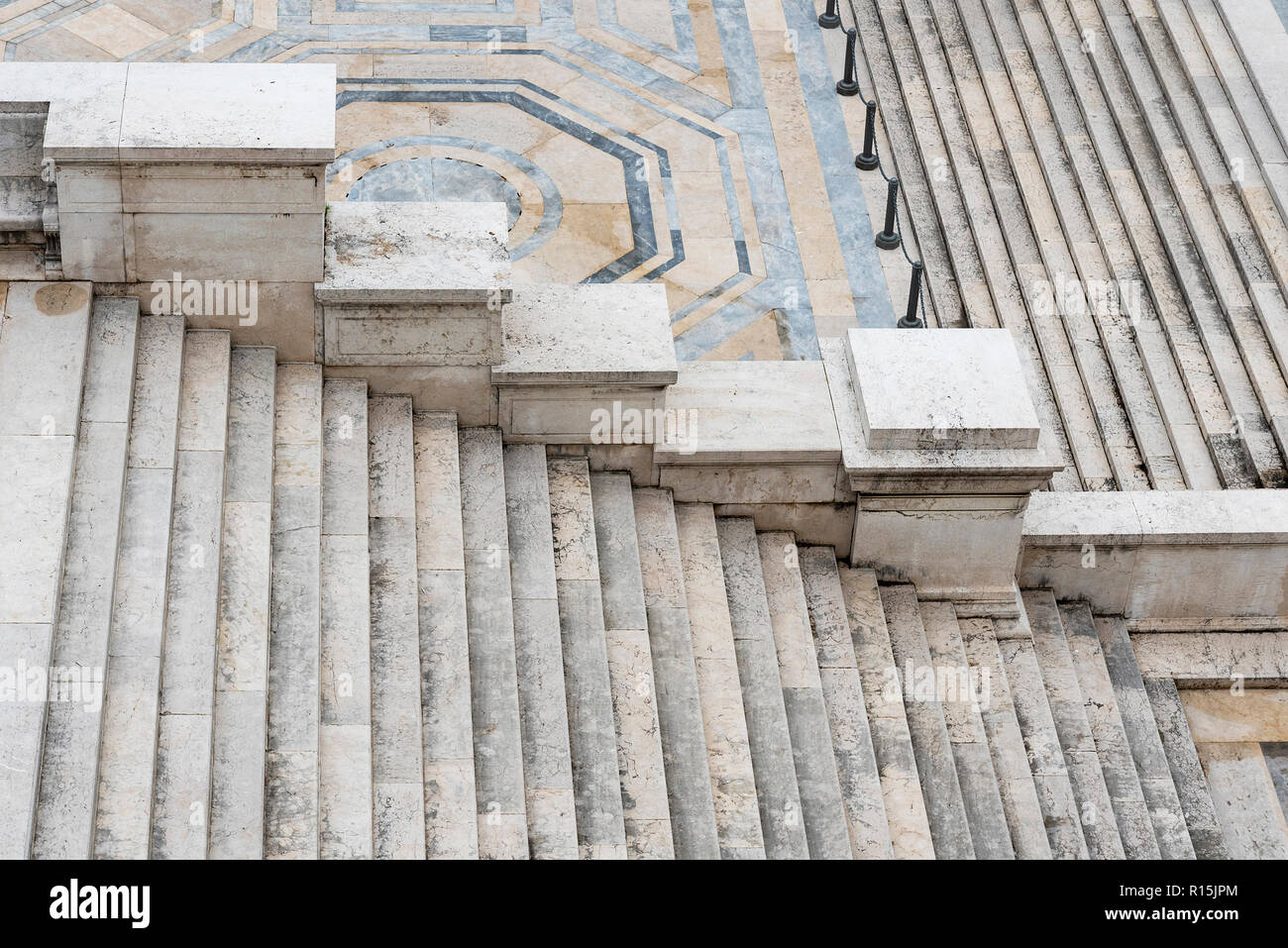 The Vittoriano, a ladder. The attraction of the city of Rome in Italy ...