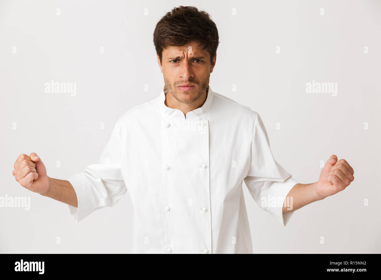 Waiter serving angry man hi-res stock photography and images - Alamy