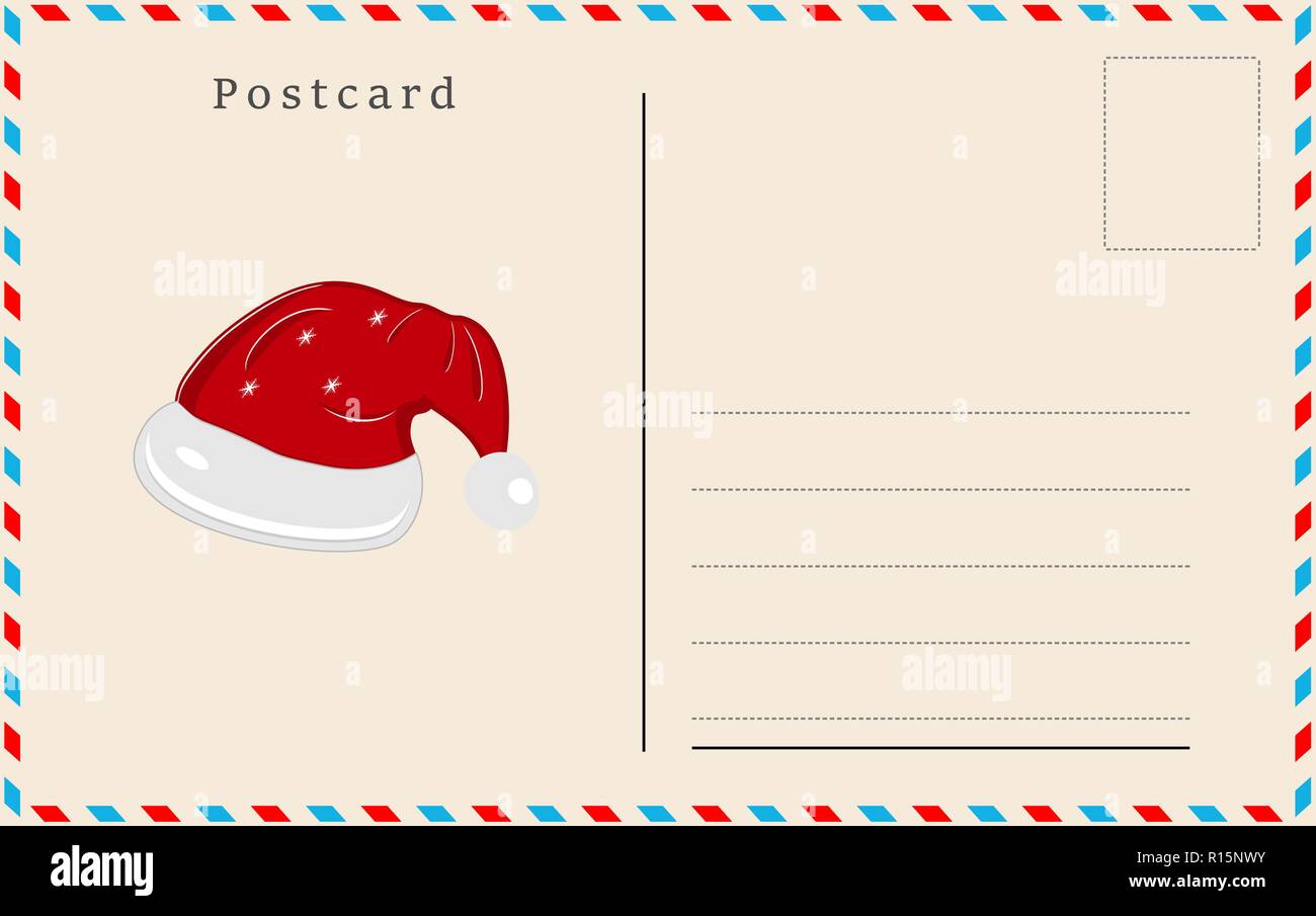 Merry Christmas holiday postcard background greeting card. Vector ...