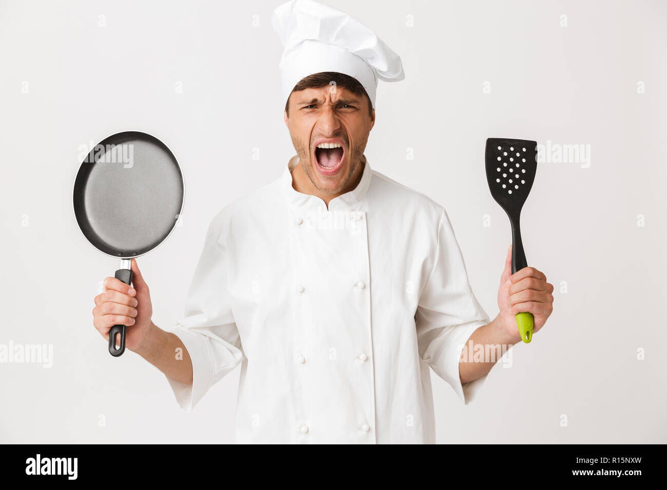 Waiter serving angry man hi-res stock photography and images - Alamy