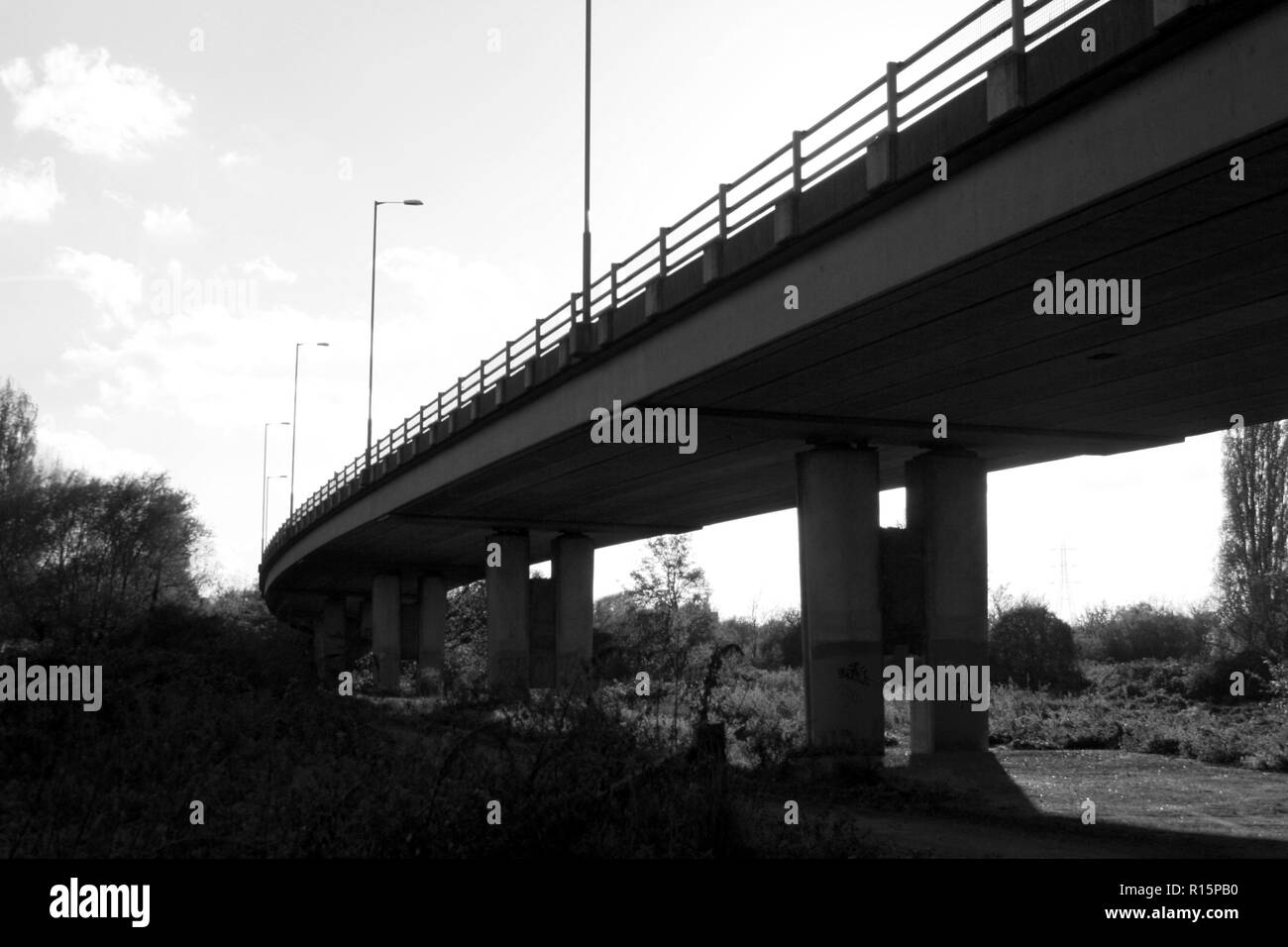 Elevated flyover Black and White Stock Photos & Images - Alamy