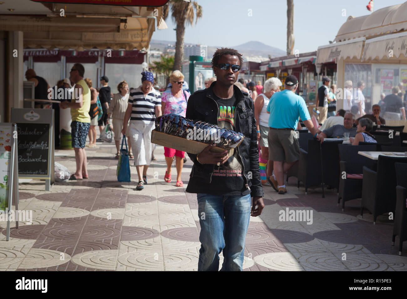 commercial area by beach Stock Photo - Alamy