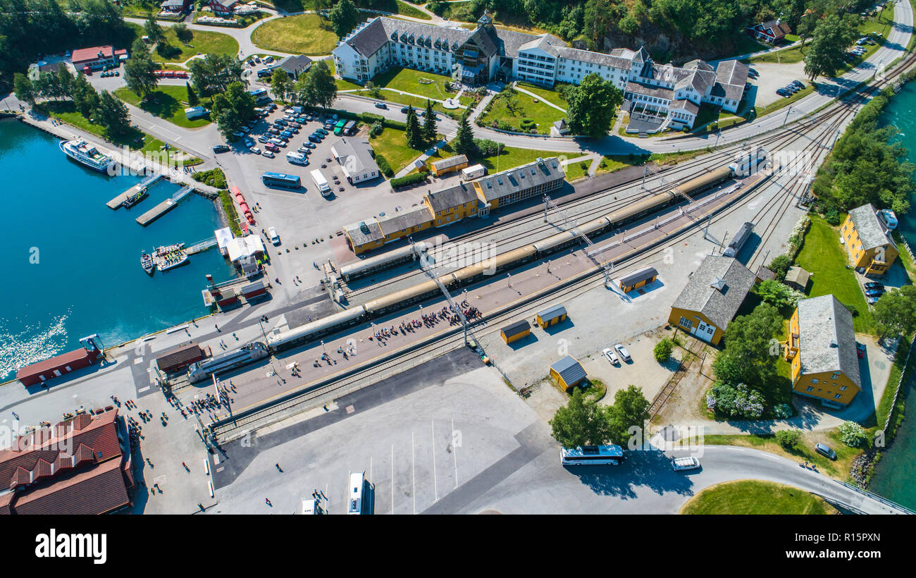 The Flam Railway. Flam, Norway Stock Photo - Alamy