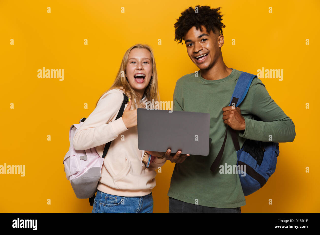Closeup laptop students hi-res stock photography and images - Alamy