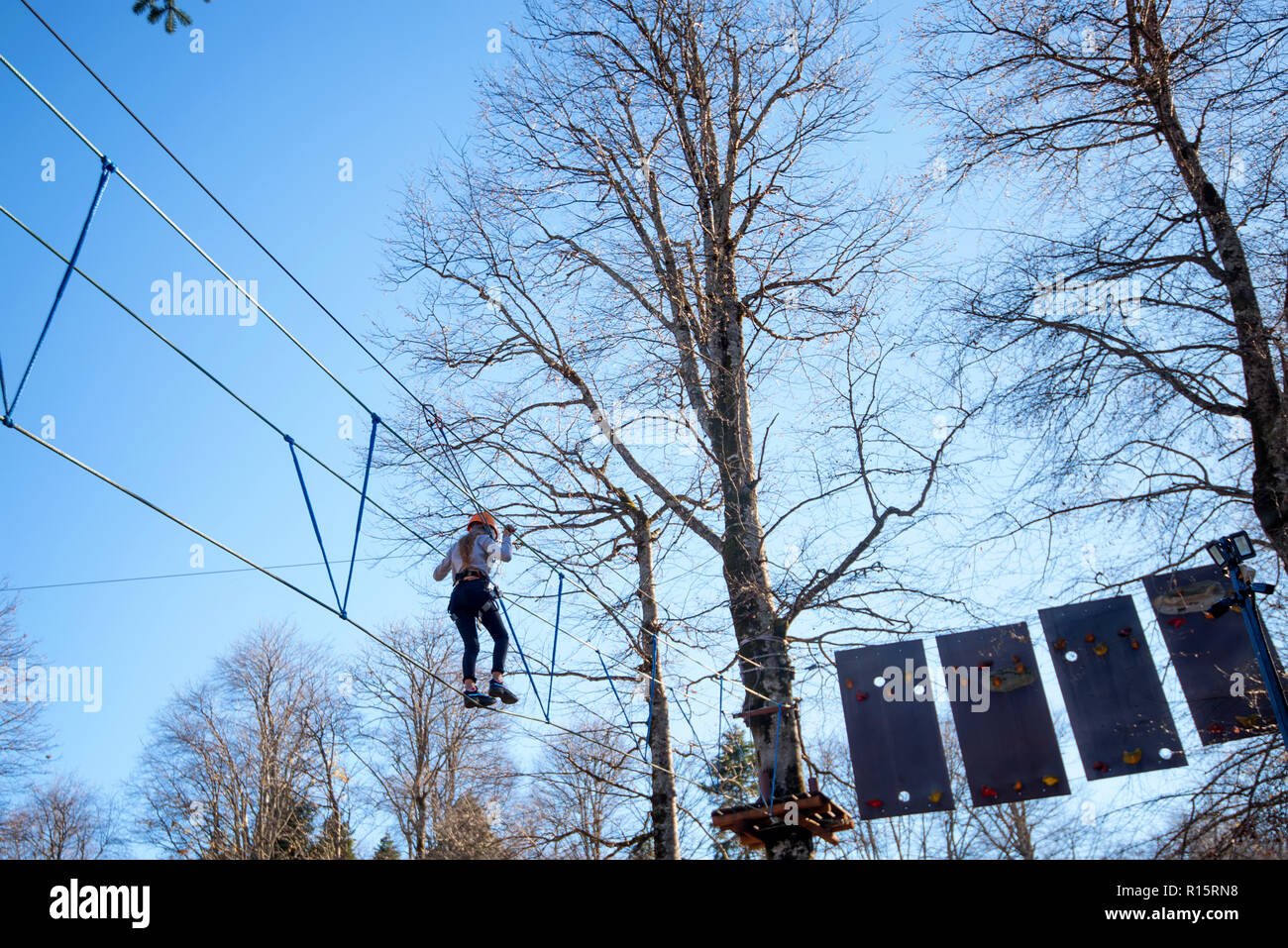 Teenager bungee jump hi-res stock photography and images - Alamy