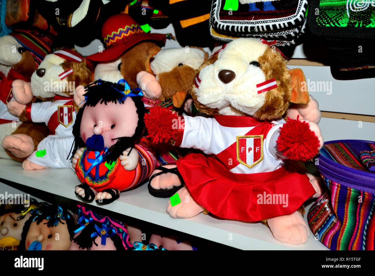 Guinea pig puppet- Market in HUARAZ. Department of Ancash.PERU Stock ...