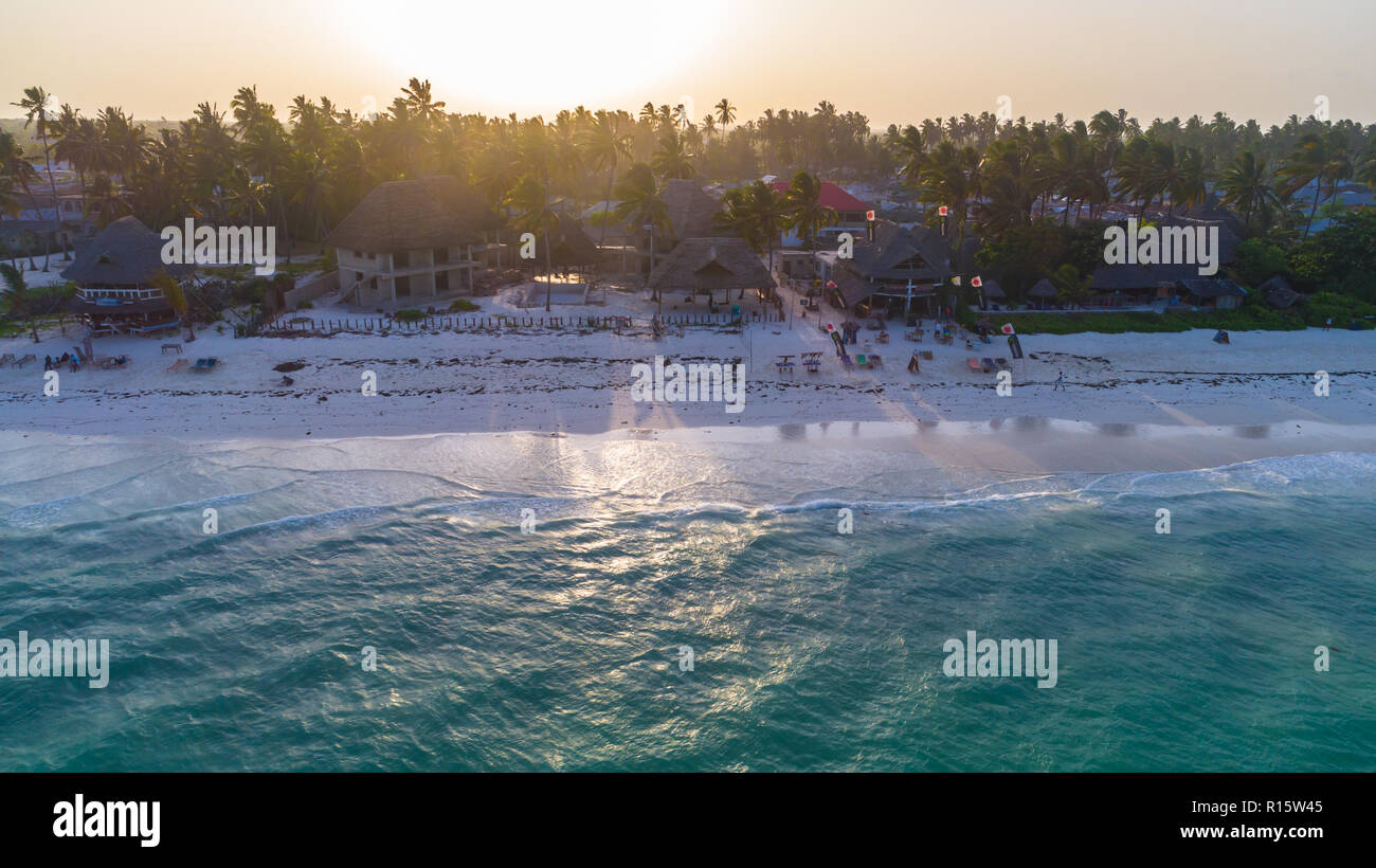 Aerial. Jambiani, Zanzibar. Tanzania Stock Photo - Alamy