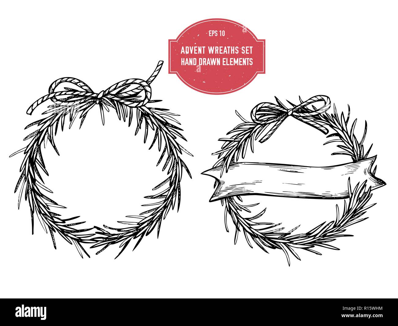 Advent wreath vector hi-res stock photography and images - Alamy