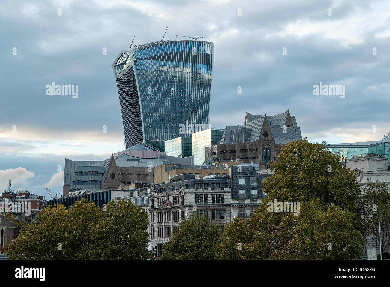 View of Walkie Talkie Building from the Tower of London Stock Photo - Alamy