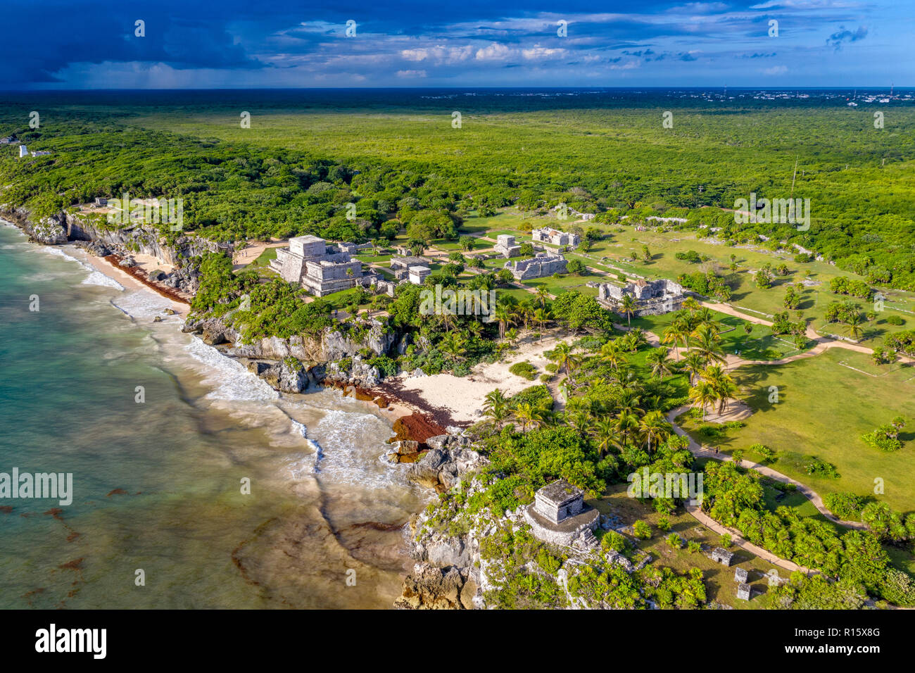 Yucatan ruins aerial hi-res stock photography and images - Alamy