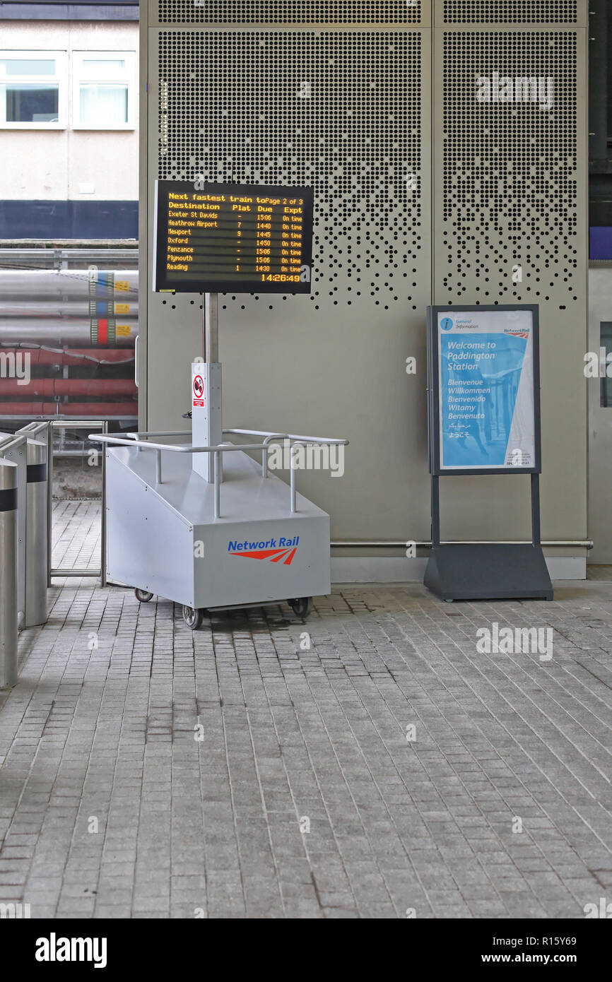 London, United Kingdom - January 17, 2013: Digital Information Board ...