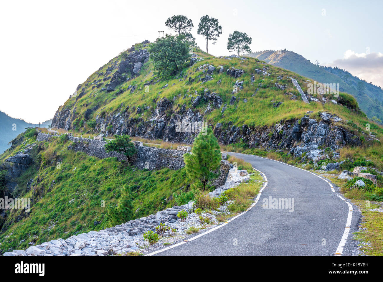 Empty Road, Uttrakhand, India Stock Photo - Alamy