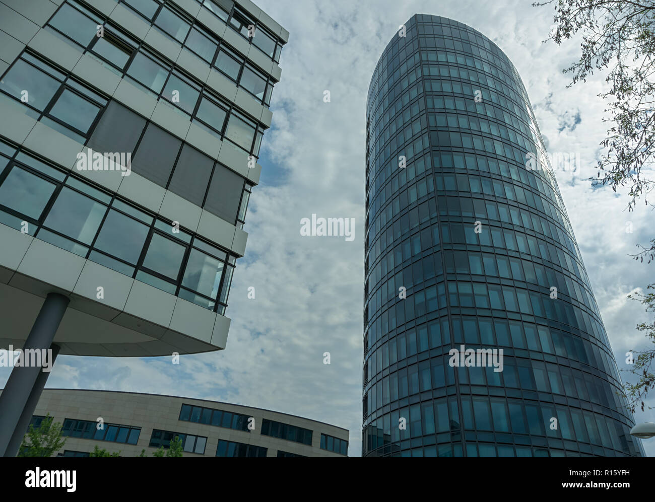 A big tower in an urban city Stock Photo - Alamy