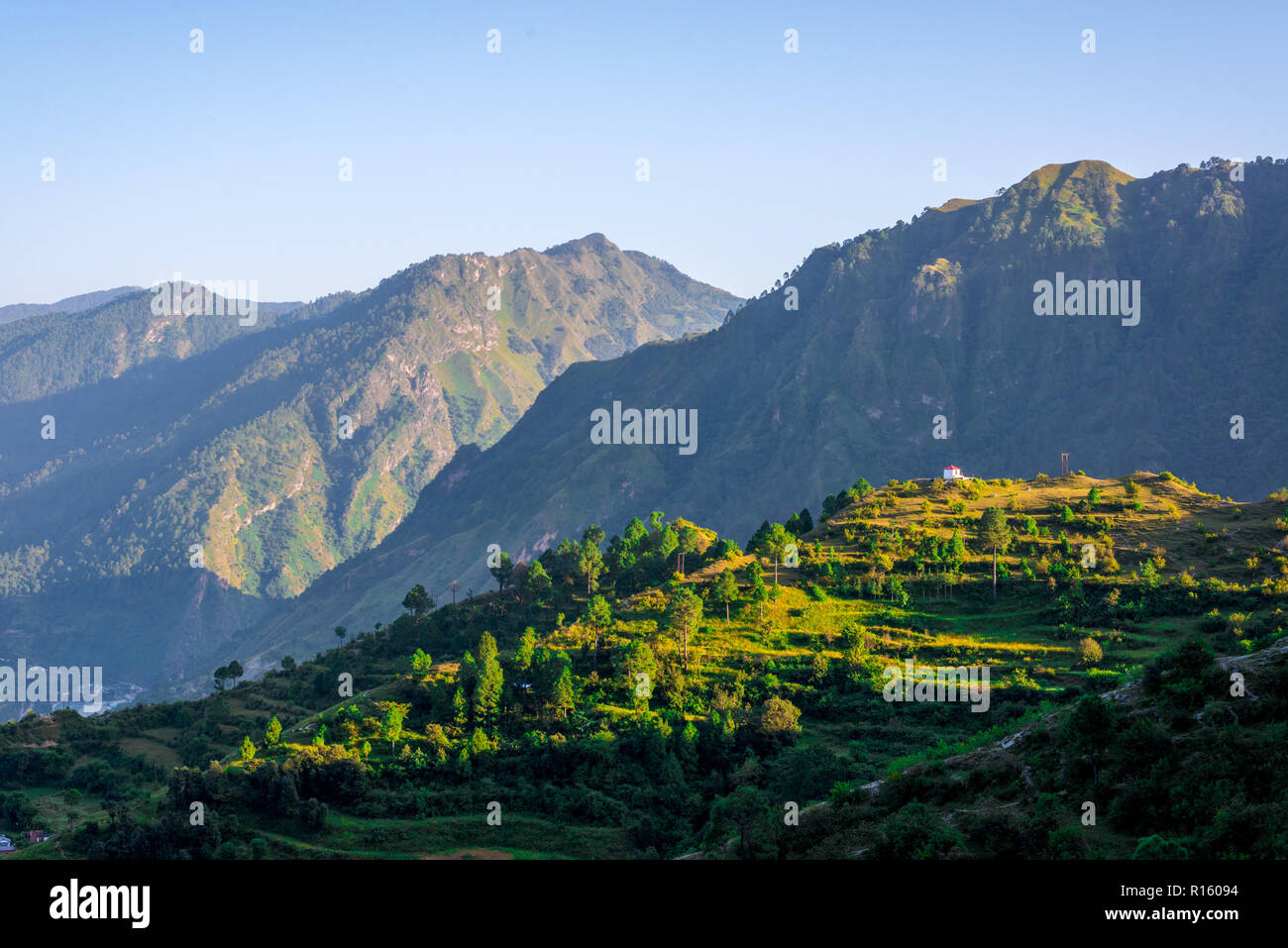Sunset in Tehri Garhwal, Uttrakhand, India Stock Photo - Alamy