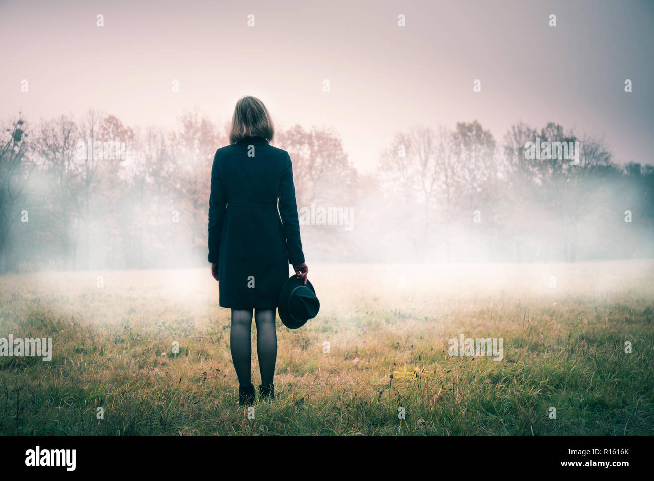 Back view of a spy hi-res stock photography and images - Alamy