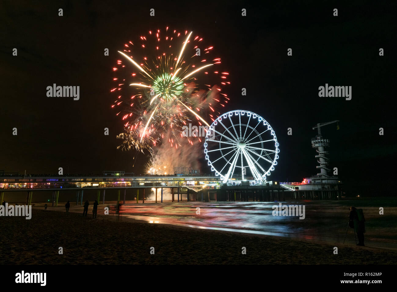 International fireworks festival in Scheveningen, near The Hague ...