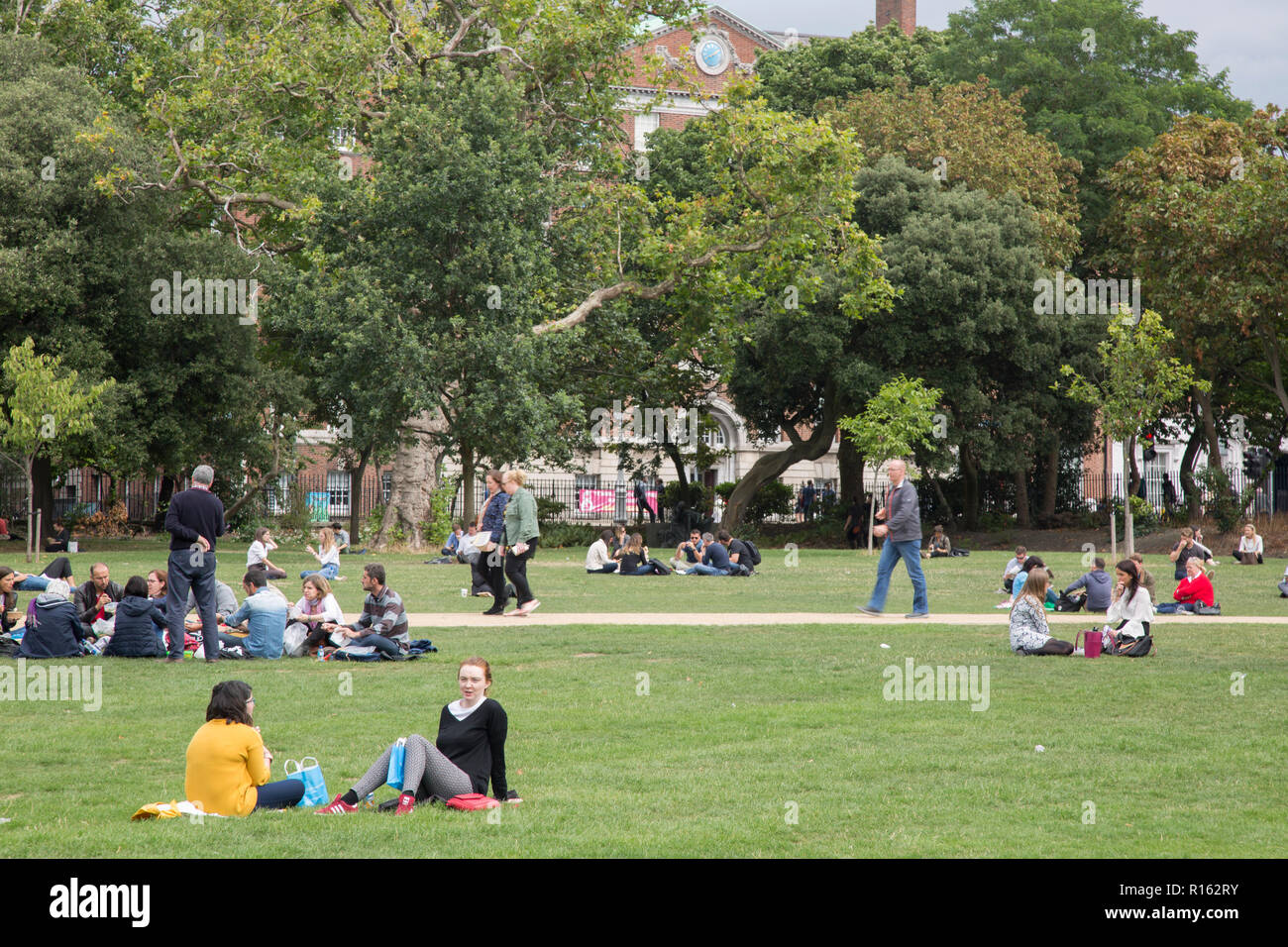 Merrion Square Park, Dublin; Ireland Stock Photo - Alamy