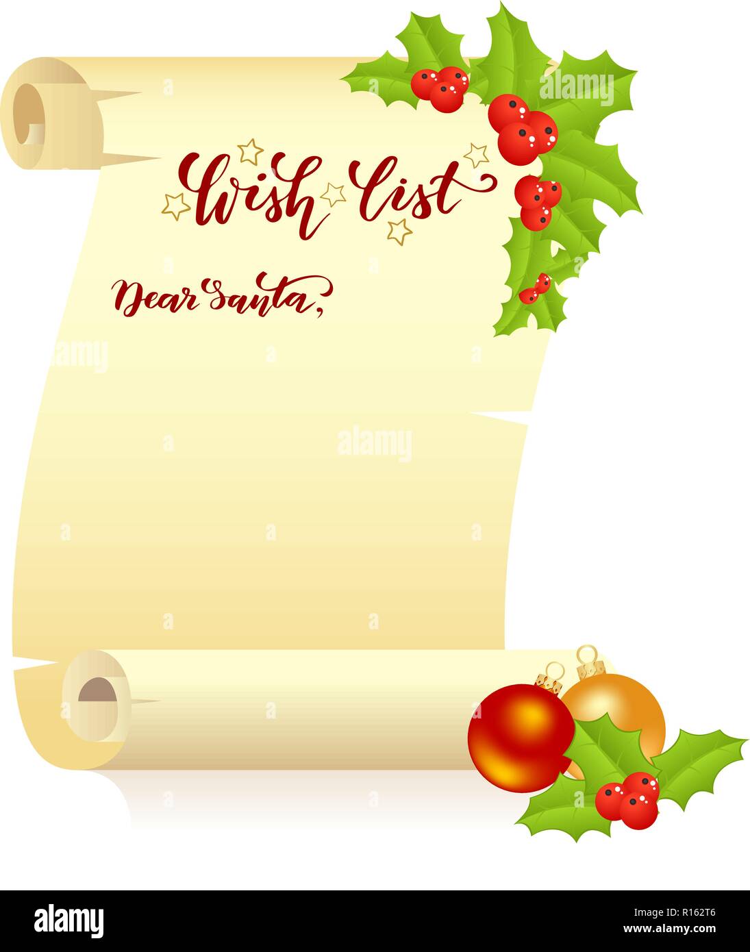 Manuscript wish list Stock Vector Image & Art - Alamy