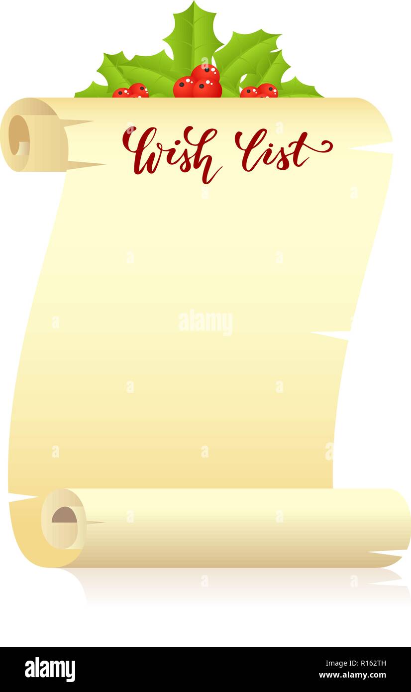 Manuscript wish list Stock Vector Image & Art - Alamy
