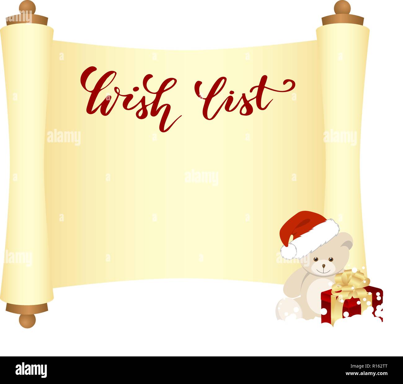 Manuscript wish list Stock Vector Image & Art - Alamy