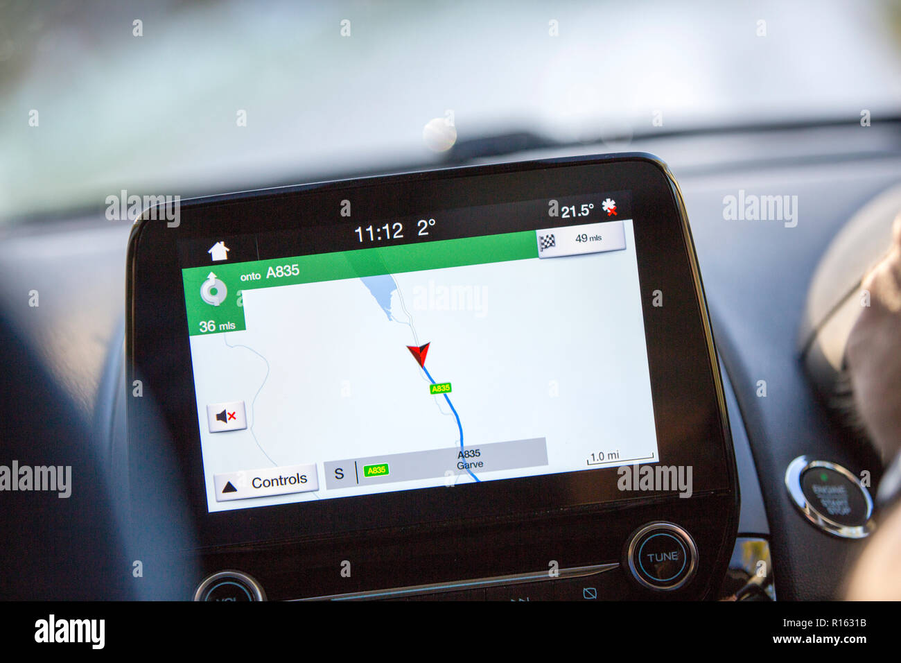 Car sat nav uk hi-res stock photography and images - Alamy