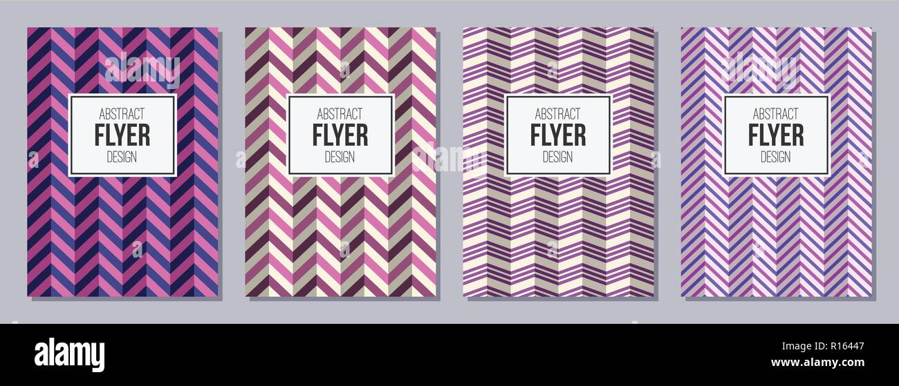 Set of flyers, posters, banners, placards, brochure design templates A6 ...