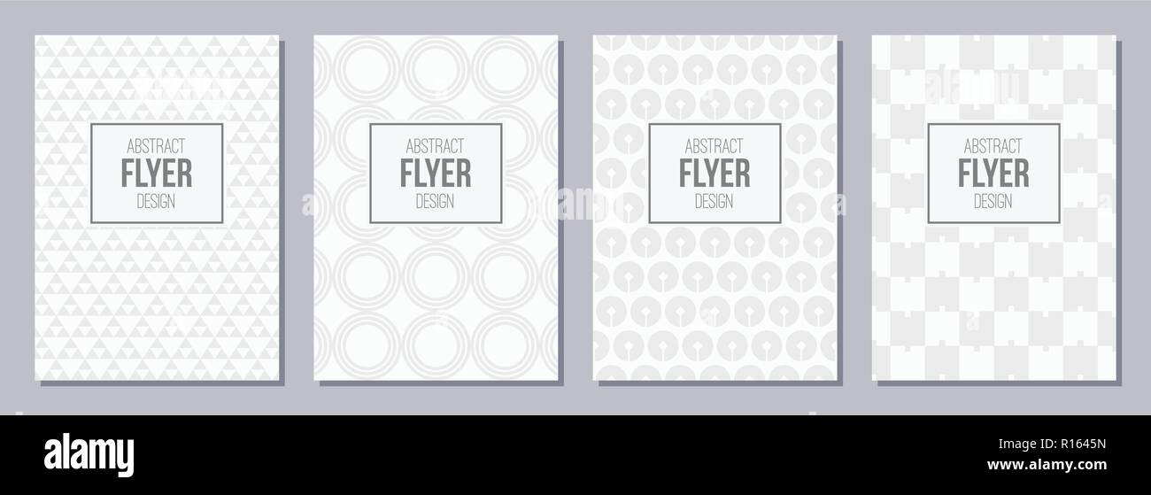 Set of flyer, posters, banners, placards, brochure design templates A6 ...