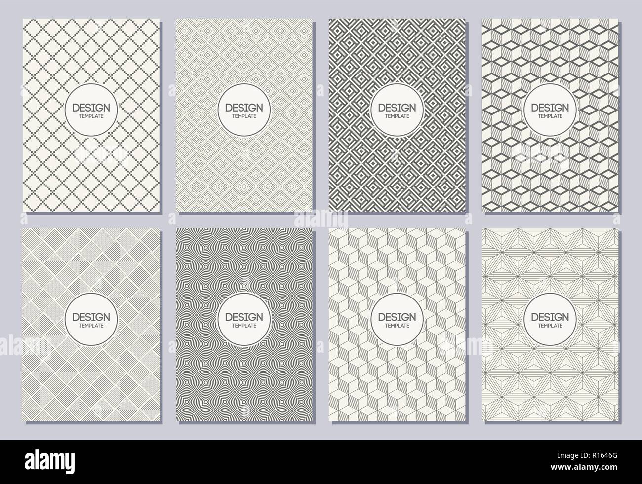 Set of flyers, posters, banners, placards, brochure design templates A6 ...