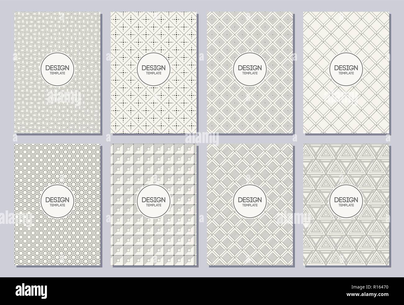 Set of flyers, posters, banners, placards, brochure design templates A6 ...