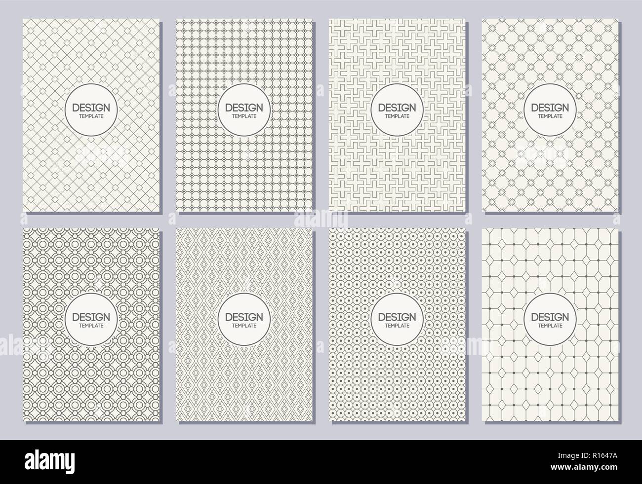 Set of flyers, posters, banners, placards, brochure design templates A6 ...