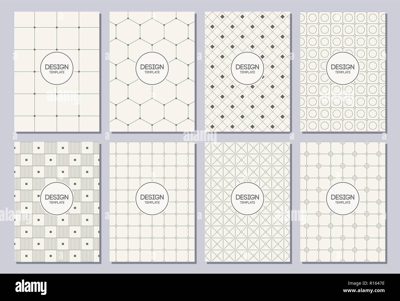 Set of flyers, posters, banners, placards, brochure design templates A6 ...