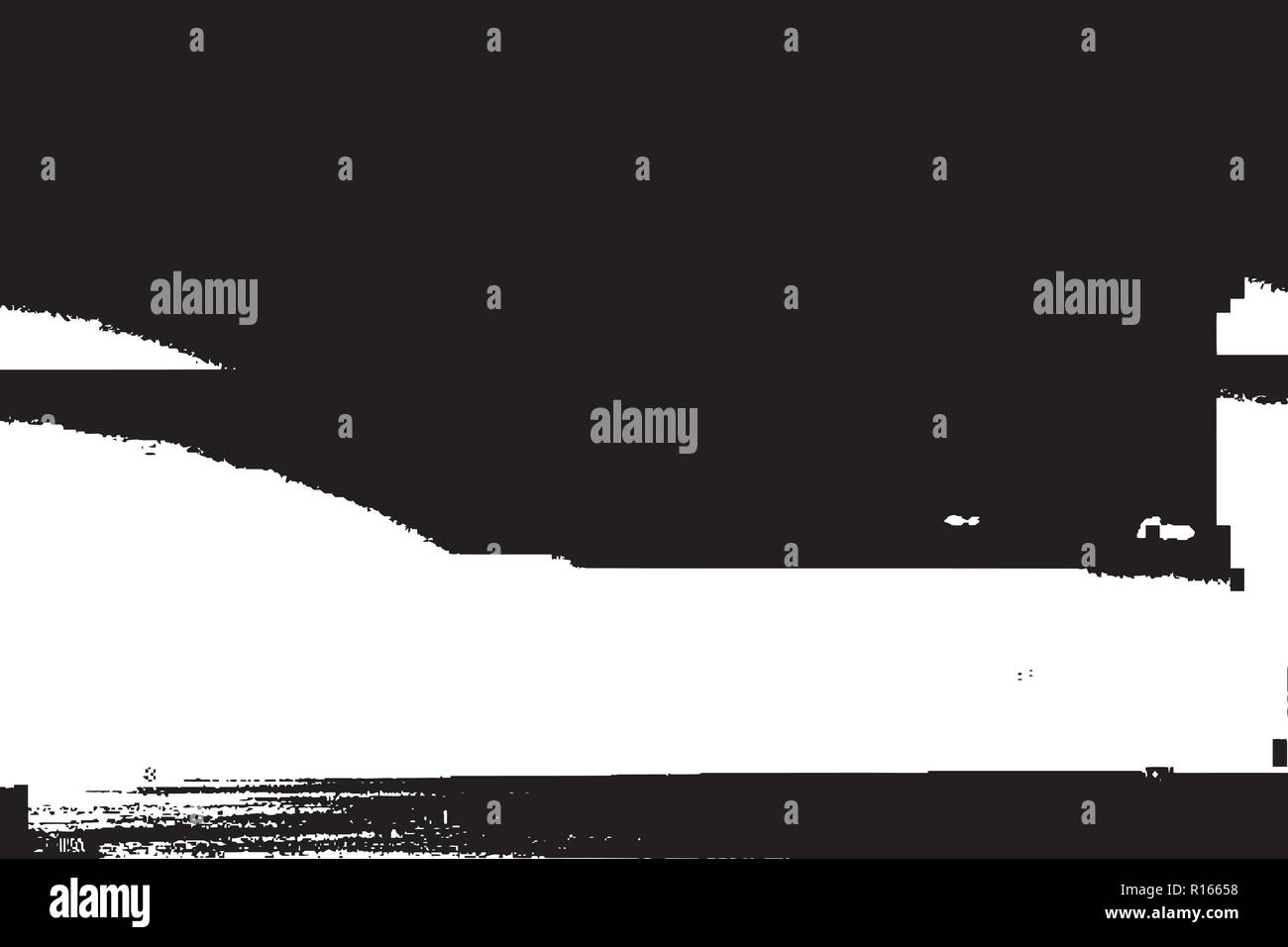 Grunge glitched black and white background. Glitch overlay distress ...