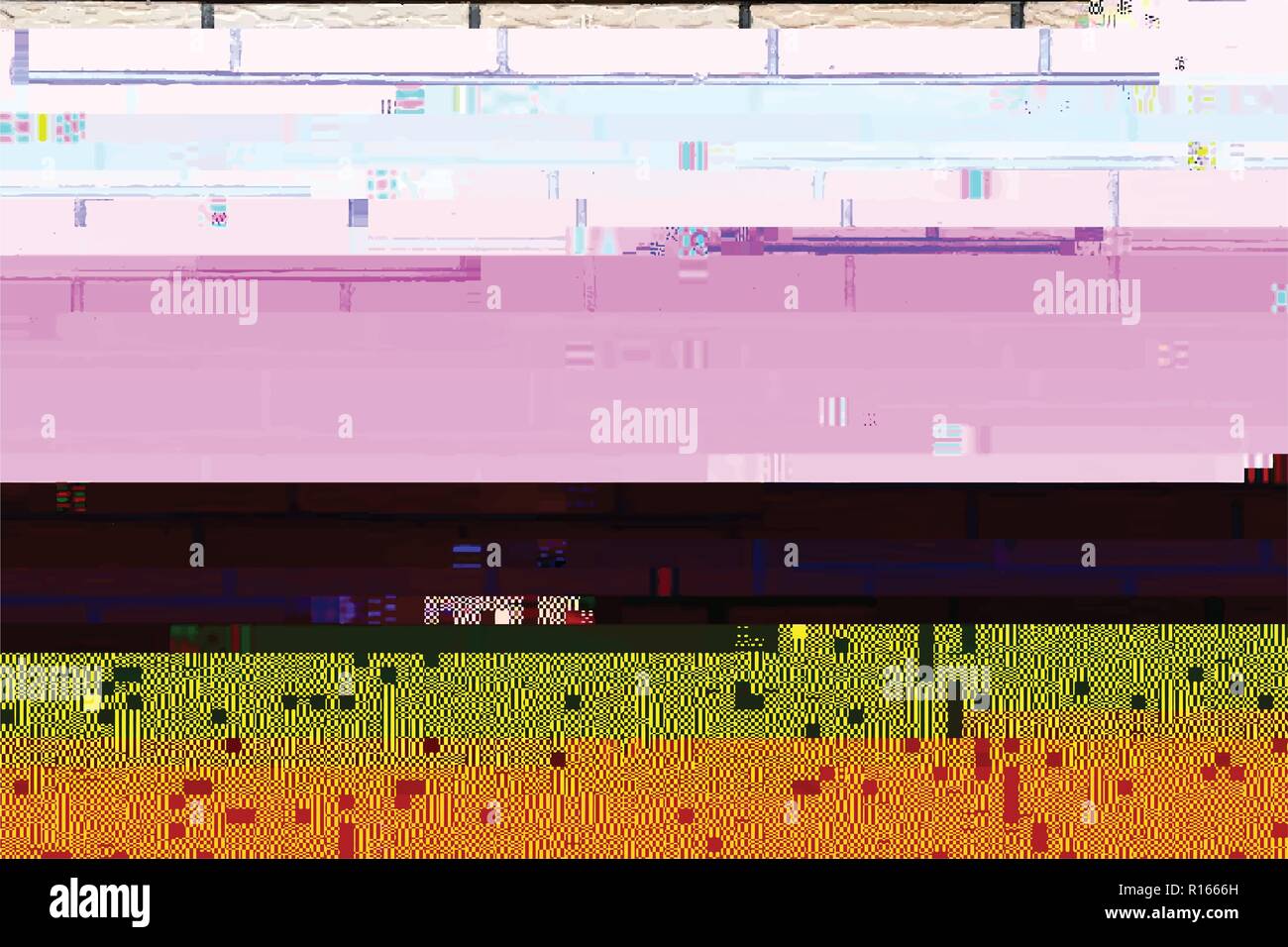 Abstract fantastic glitched background, vector geometric pattern. EPS10 ...